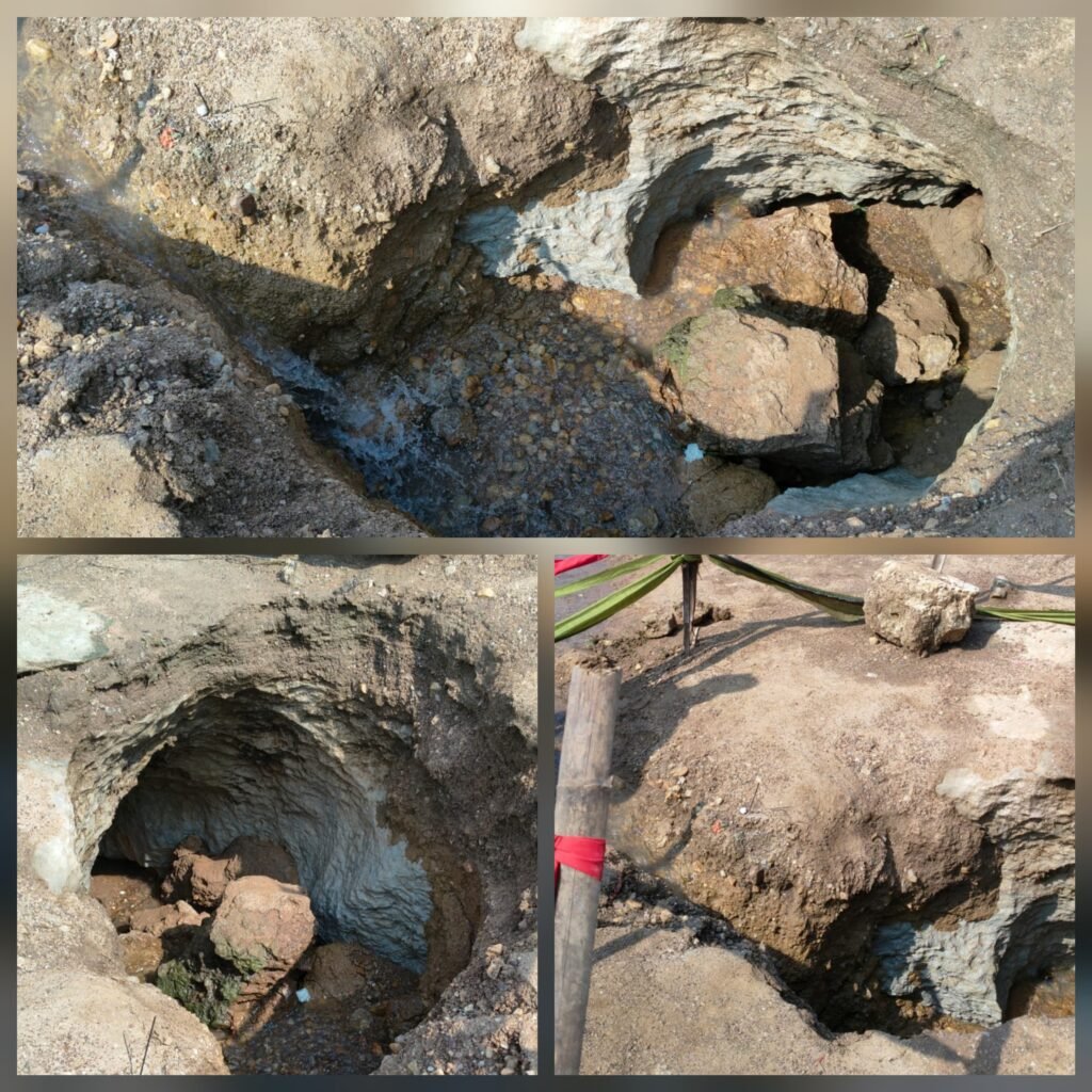 तालाब ने ली जल समाधि..सकते में प्रशासन, गाँव में हड़कंप..दैवी संकेत समझ,ग्रामीण कर रहे पूजा